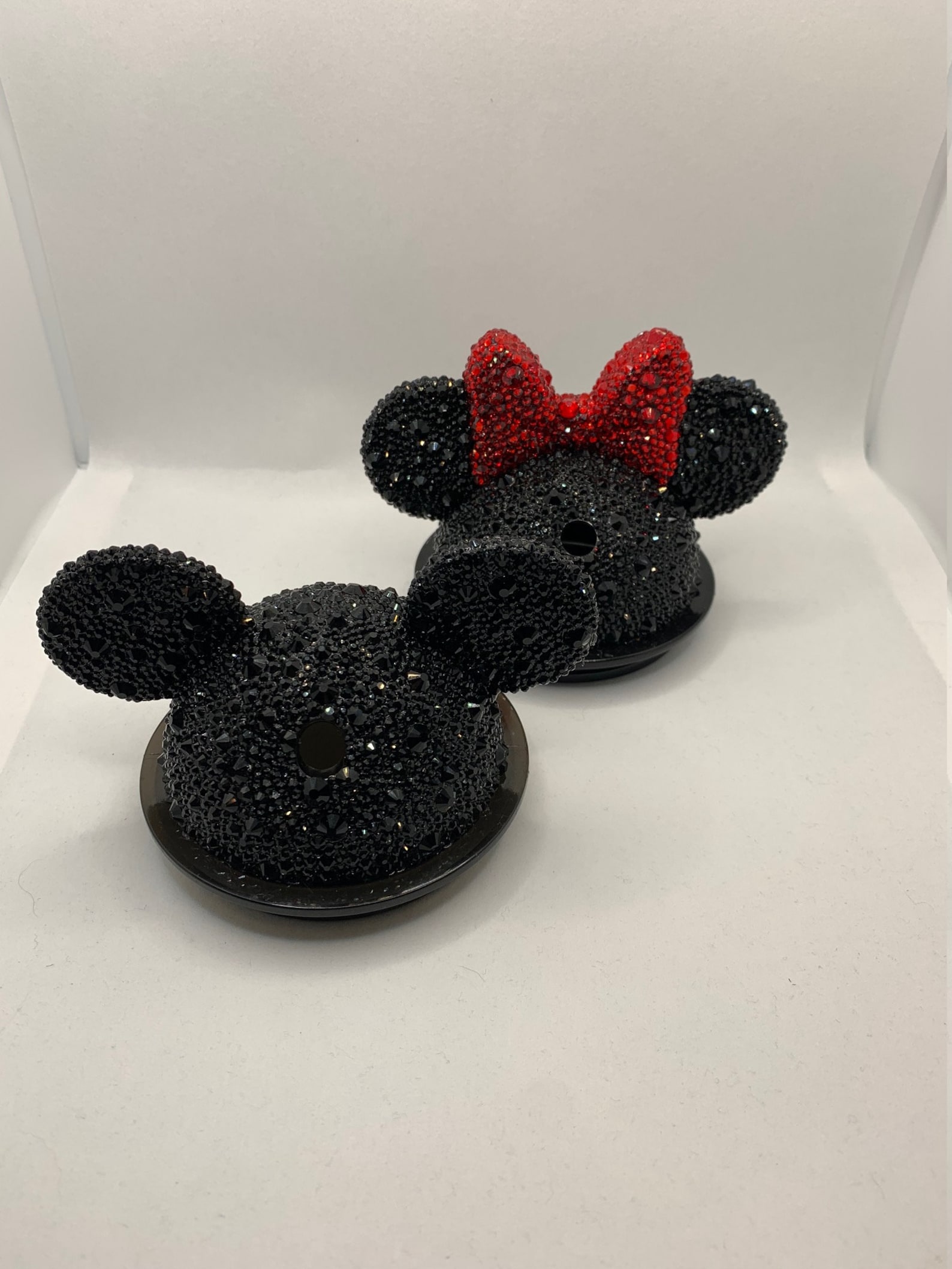 Rhinestone Bling Mickey and Minnie Mouse Tumbler Lids Fits Starbucks ...