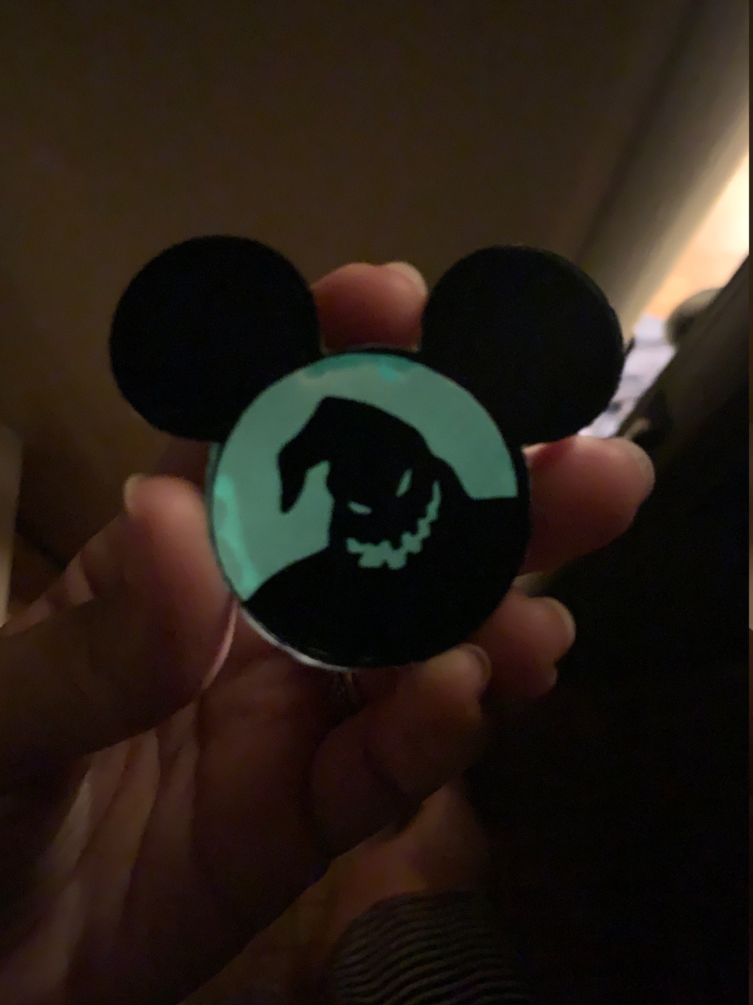 Oogie Boogie Glow in the Dark Shadow on the Moon Inpsired - Etsy