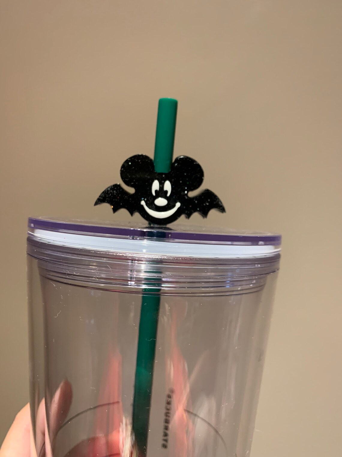 Large Mickey Bat Inspired Straw Topper - Etsy