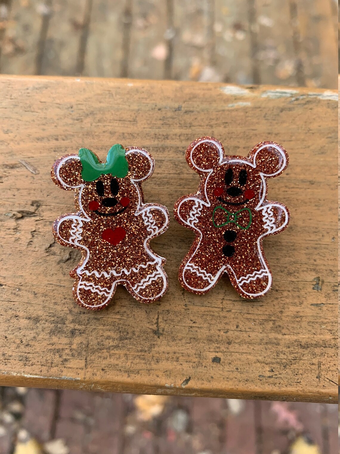 Mickey and Minnie Gingerbread Lapel Pins - Etsy