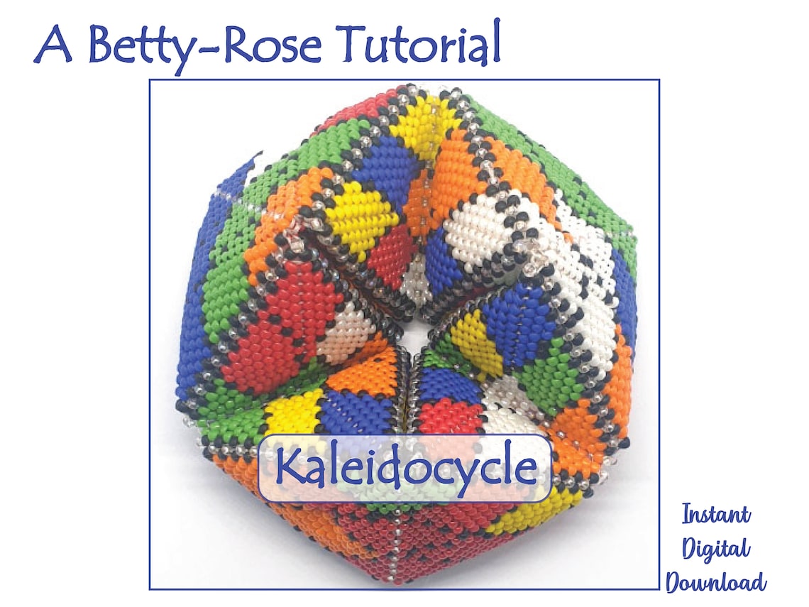 Beaded 3D Kaleidocycle TUTORIAL, Peyote Stitch Pattern That Looks Like ...