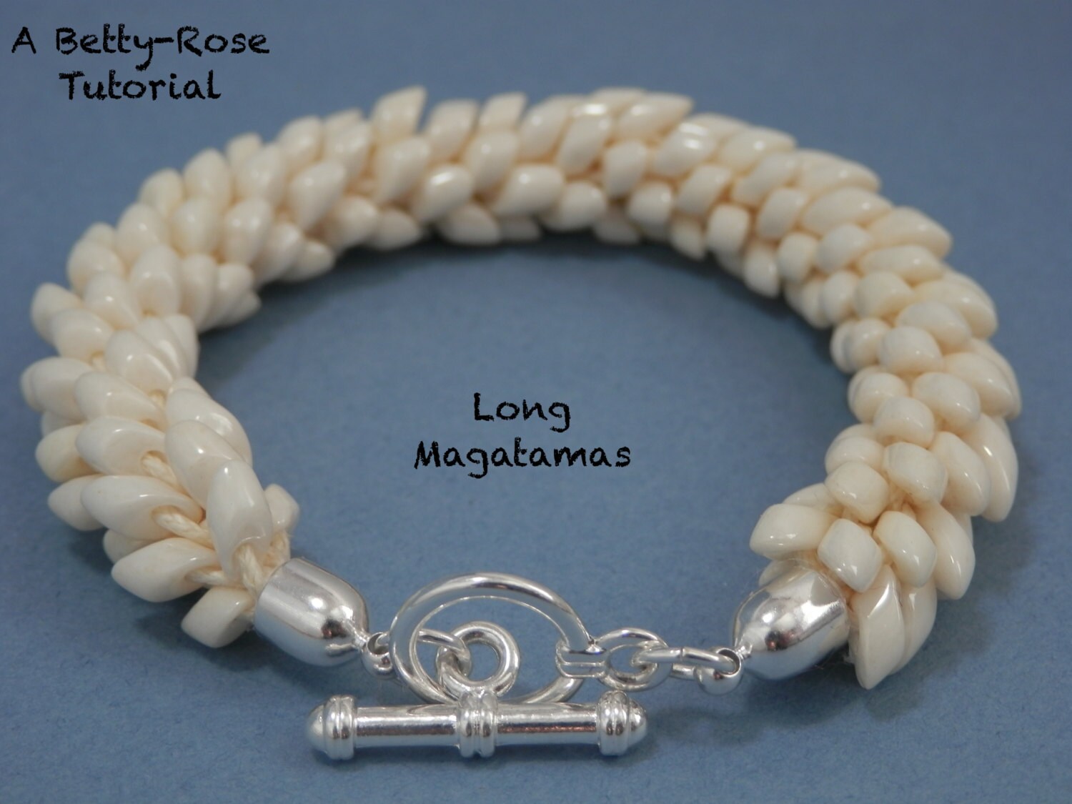 Tutorial for Beaded Kumihimo Bracelet With Long Magatama Beads Instant ...
