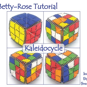 Beaded 3D Kaleidocycle TUTORIAL, Peyote Stitch Pattern That Looks Like ...