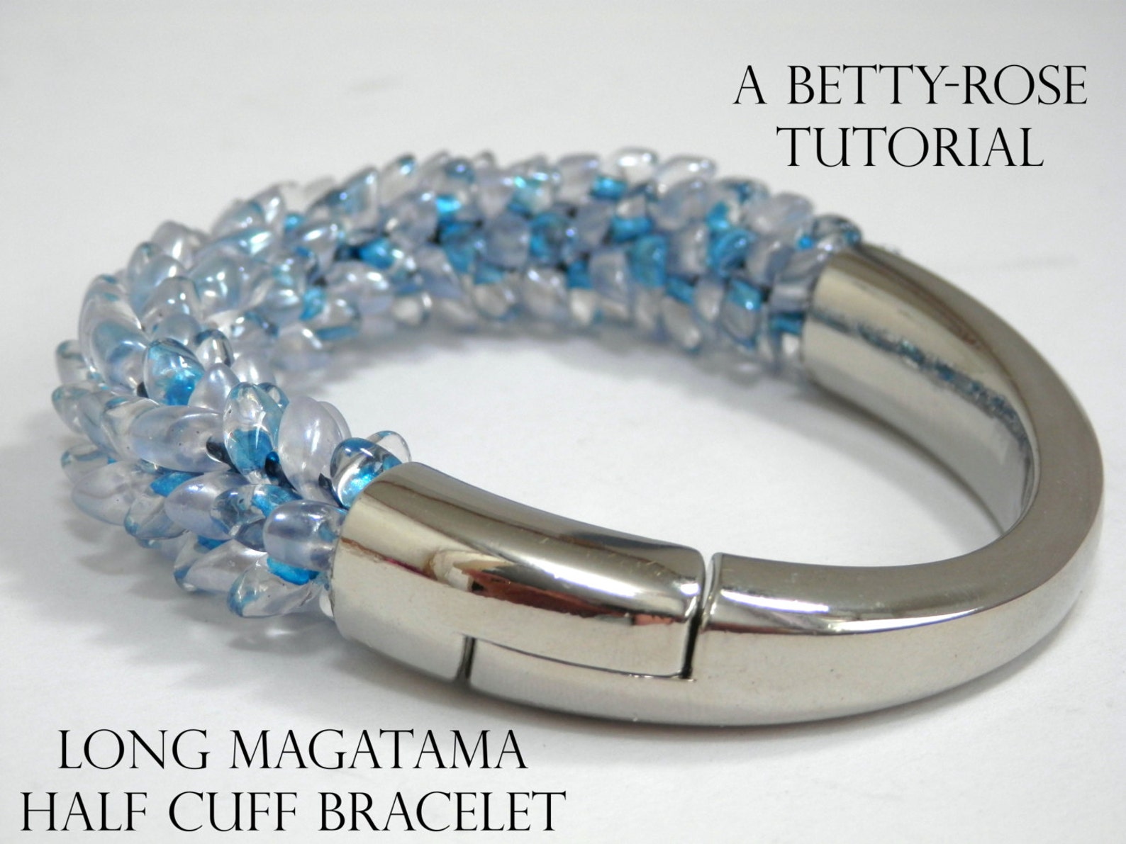 Tutorial for Beaded Kumihimo Half Cuff Bracelet With Long Magatama ...
