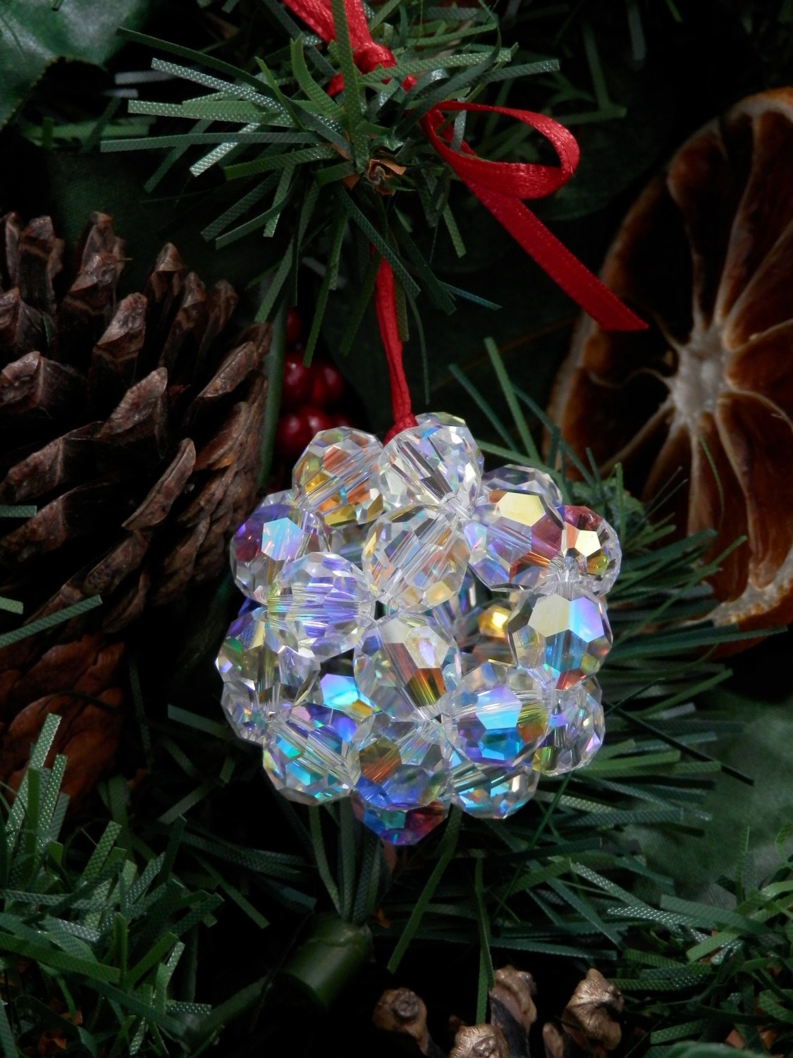 Tutorial for Christmas Beaded Bauble Sphere Instant Download PDF ...