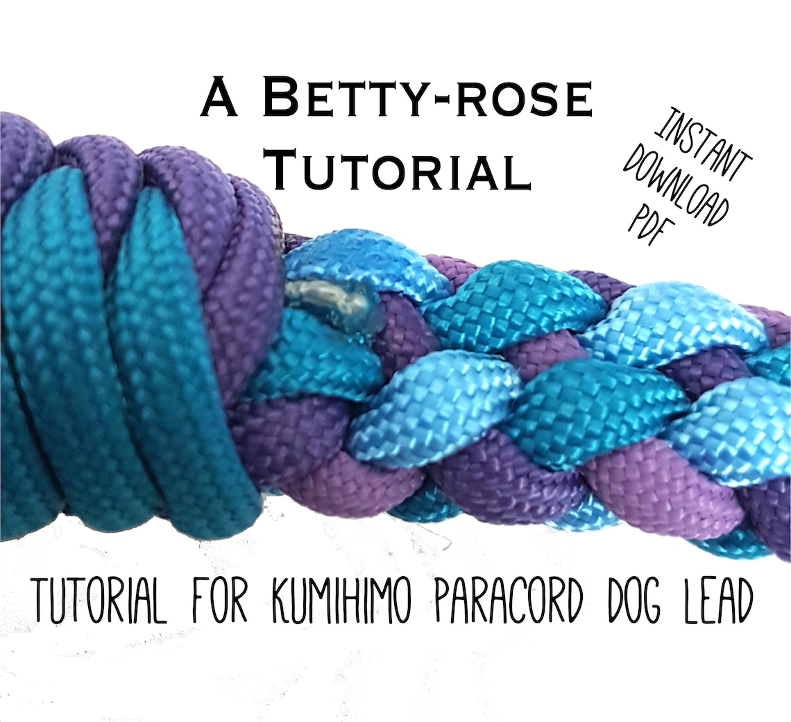 Tutorial for Kumihimo Paracord Dog Leash Lead No Glueing or - Etsy