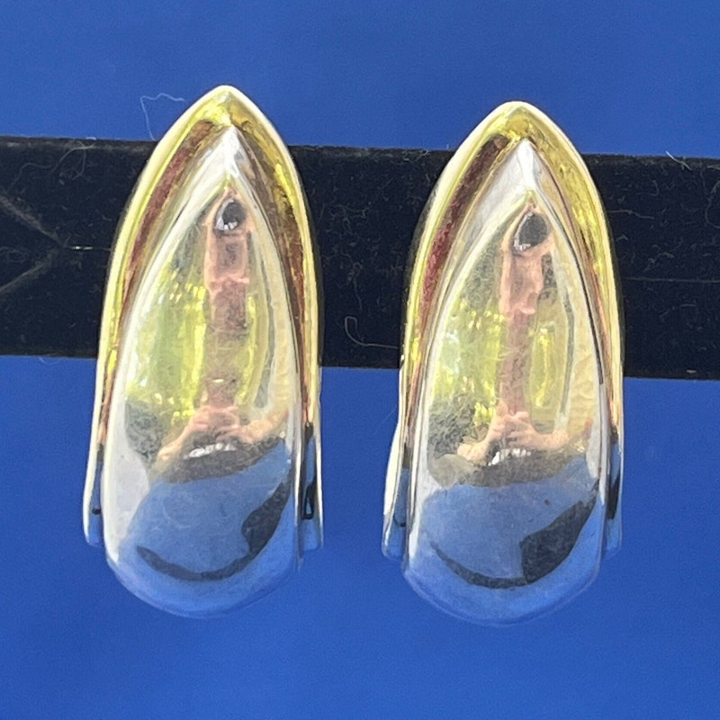 Omega Back Earrings - Etsy