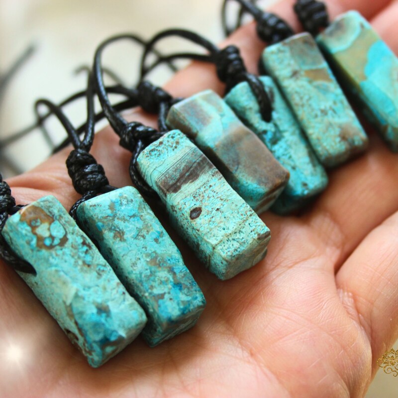 Blue Stone Necklace - Etsy
