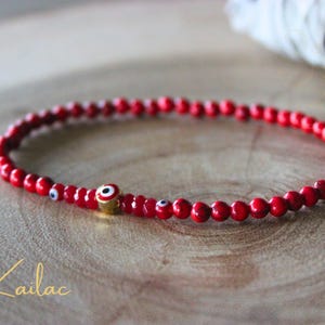 Evil Eye Bracelet, Red Evil Eye Bracelet, Red Bracelet, Good Luck ...