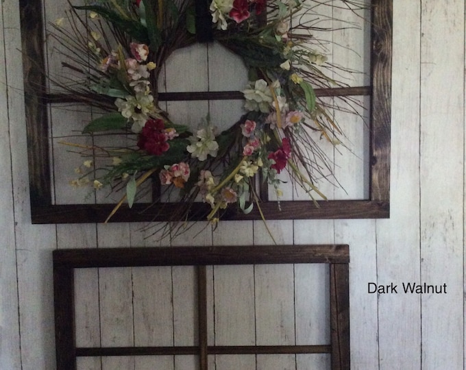 Window Frame, Wall Decor, Farmhouse Windows, 6 Pane Window, Rustic ...