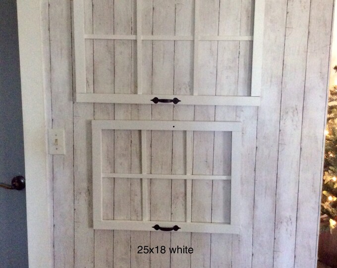 Window Frame, Wall Decor, Farmhouse Windows, 6 Pane Window, Rustic Window, Antique Window, Faux ...