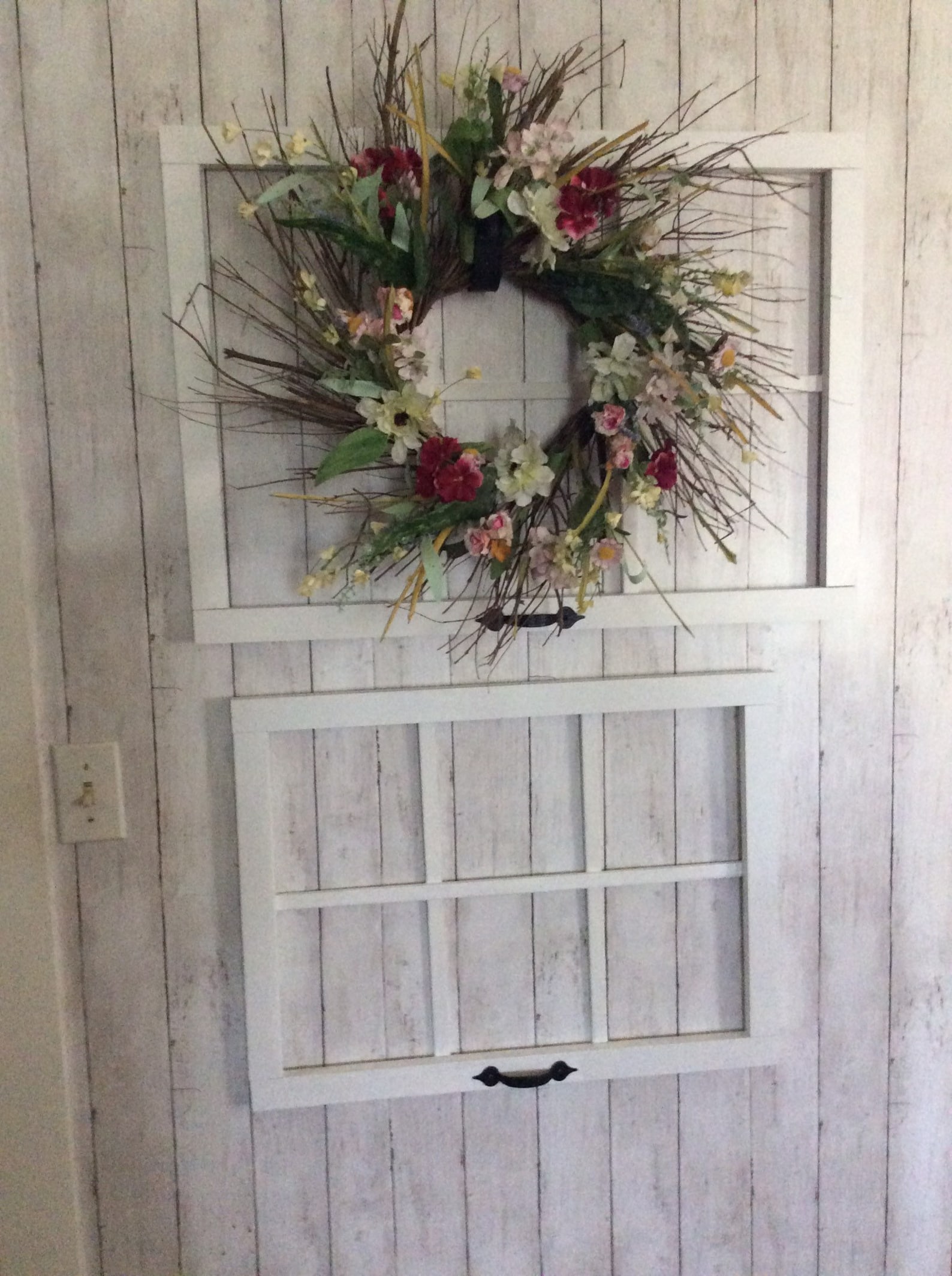 Window Frame, Wall Decor, Farmhouse Windows, 6 Pane Window, Rustic ...