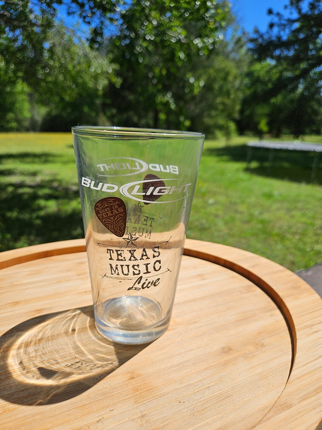 Bud Light "best in Texas, Texas Music Live" Beer Pint Advertising Glass ...