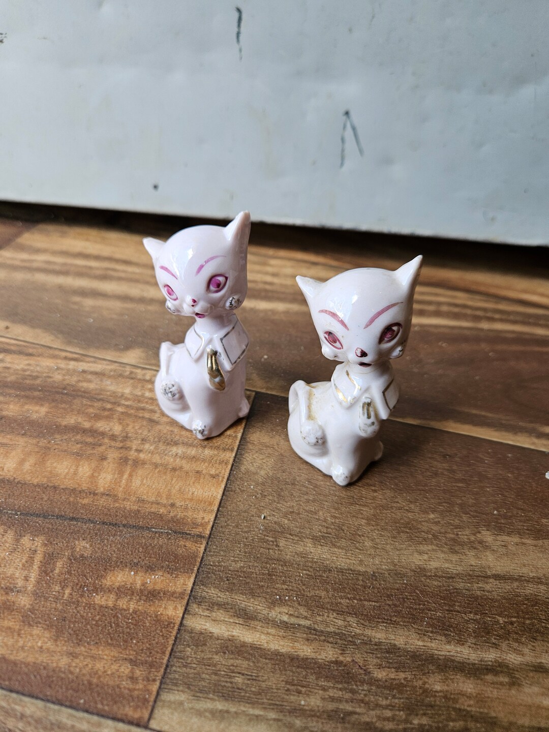 Pink Kitsch Cats 1950's Japan Kitsch Ceramic Kitty Cats Figurines - Etsy
