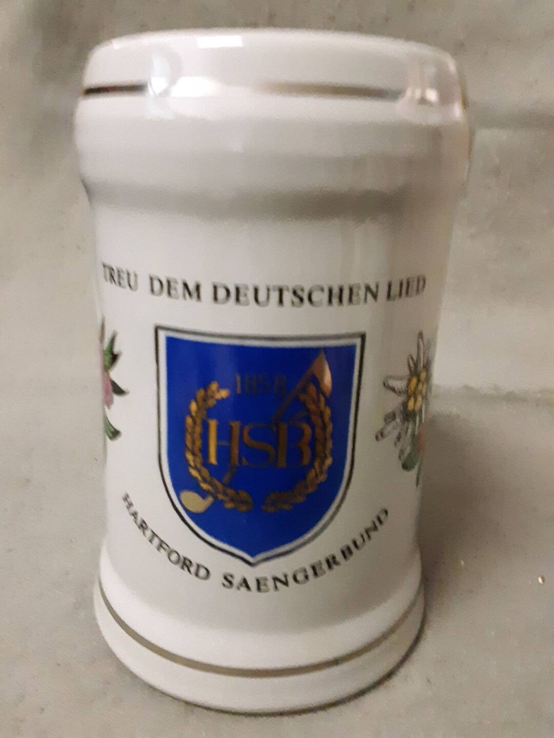 Treu Dem Deutschen Lied 1858 HSB Hartford Saengerbund German HSB Stein ...