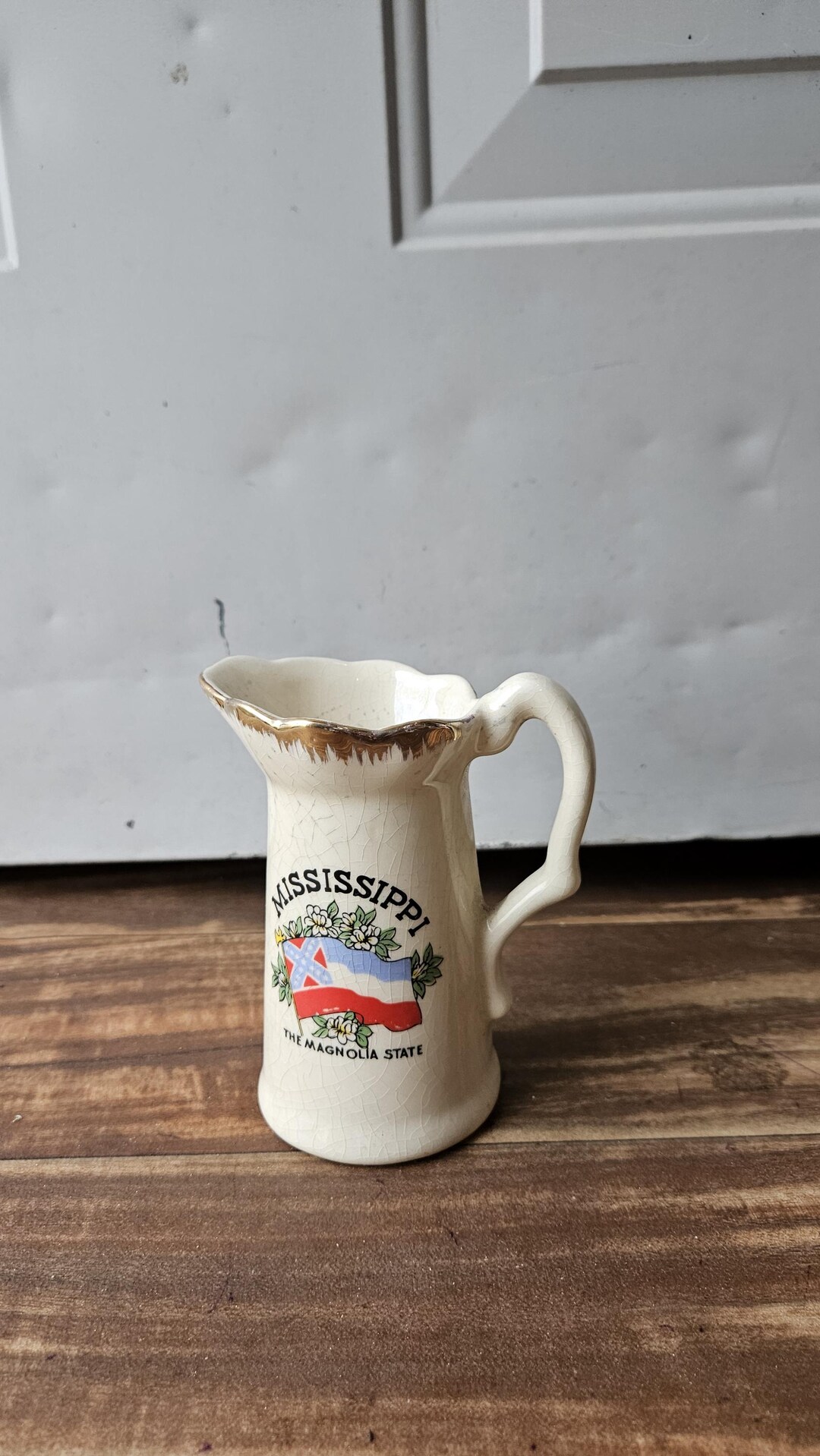 Mississippi the Magnolis State Pitcher Souvenir Collectible Creamer ...