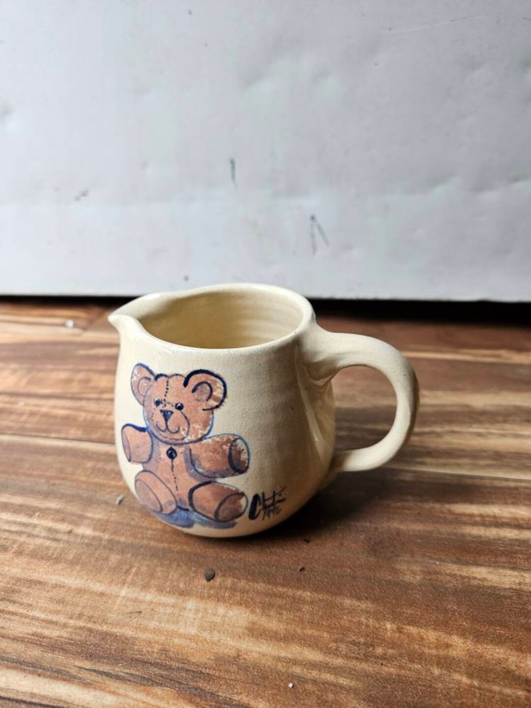 Teddy Bear Pottery Tent Creamer Pitcher Christmas 2996 Pottery Tent ...