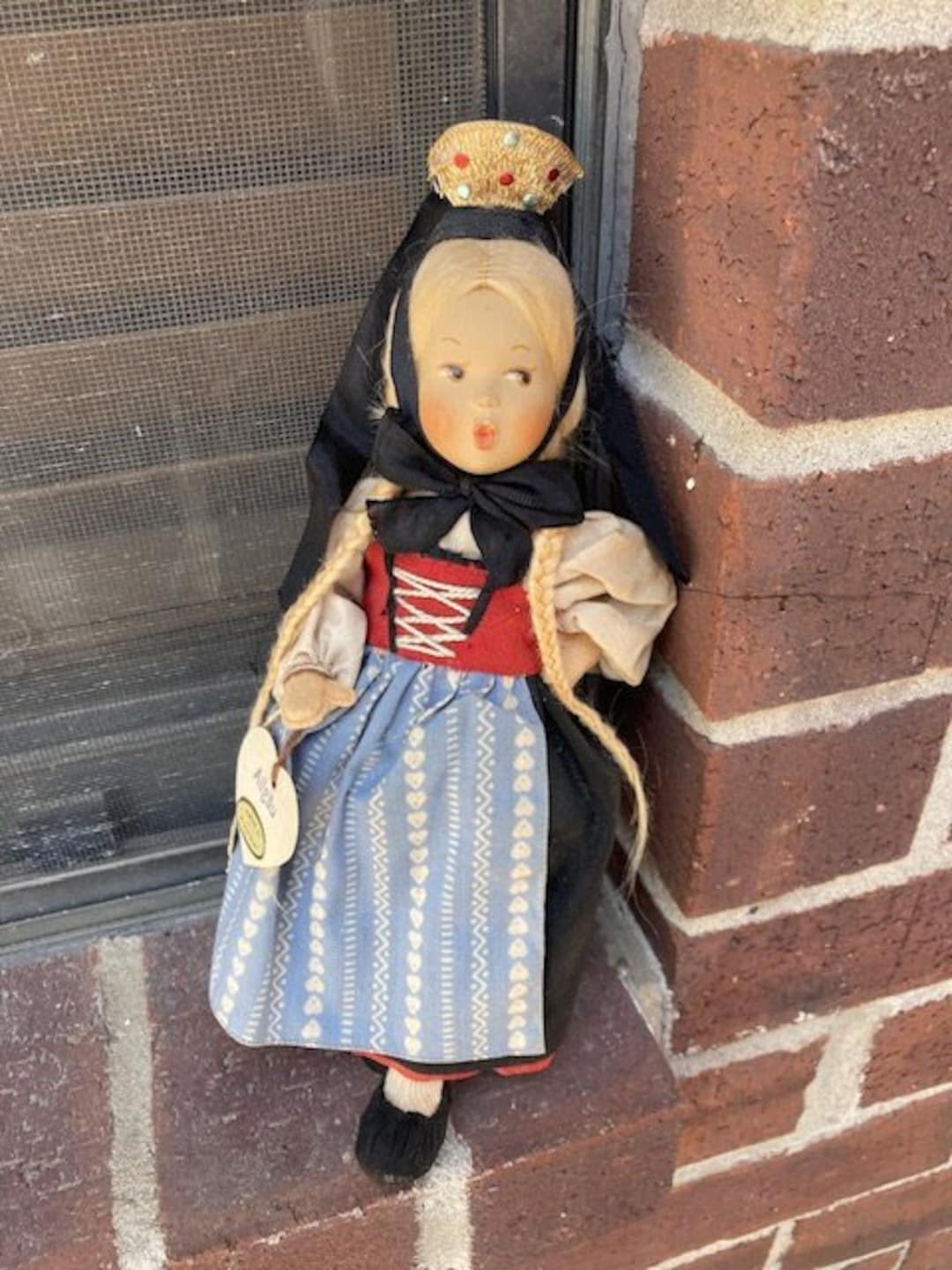 1958 Swiss Souvenir Baitz Doll "allgau", Original Tag and Price ...