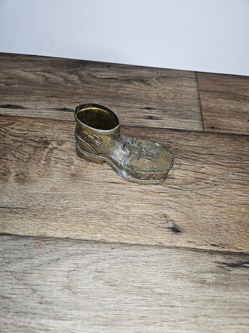 Vintage Brass Shoe Ashtray, Boot Style Ashtray - Etsy