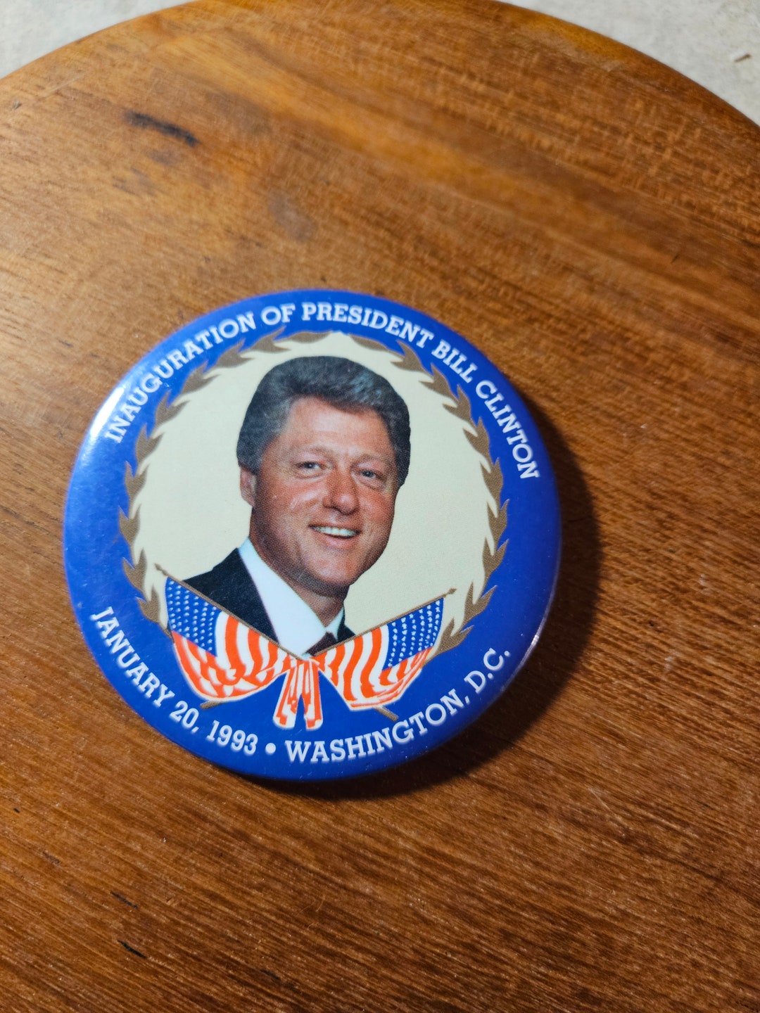 President Bill Clinton Inauguration Day Jan. 20, 1993 Political Pinback ...