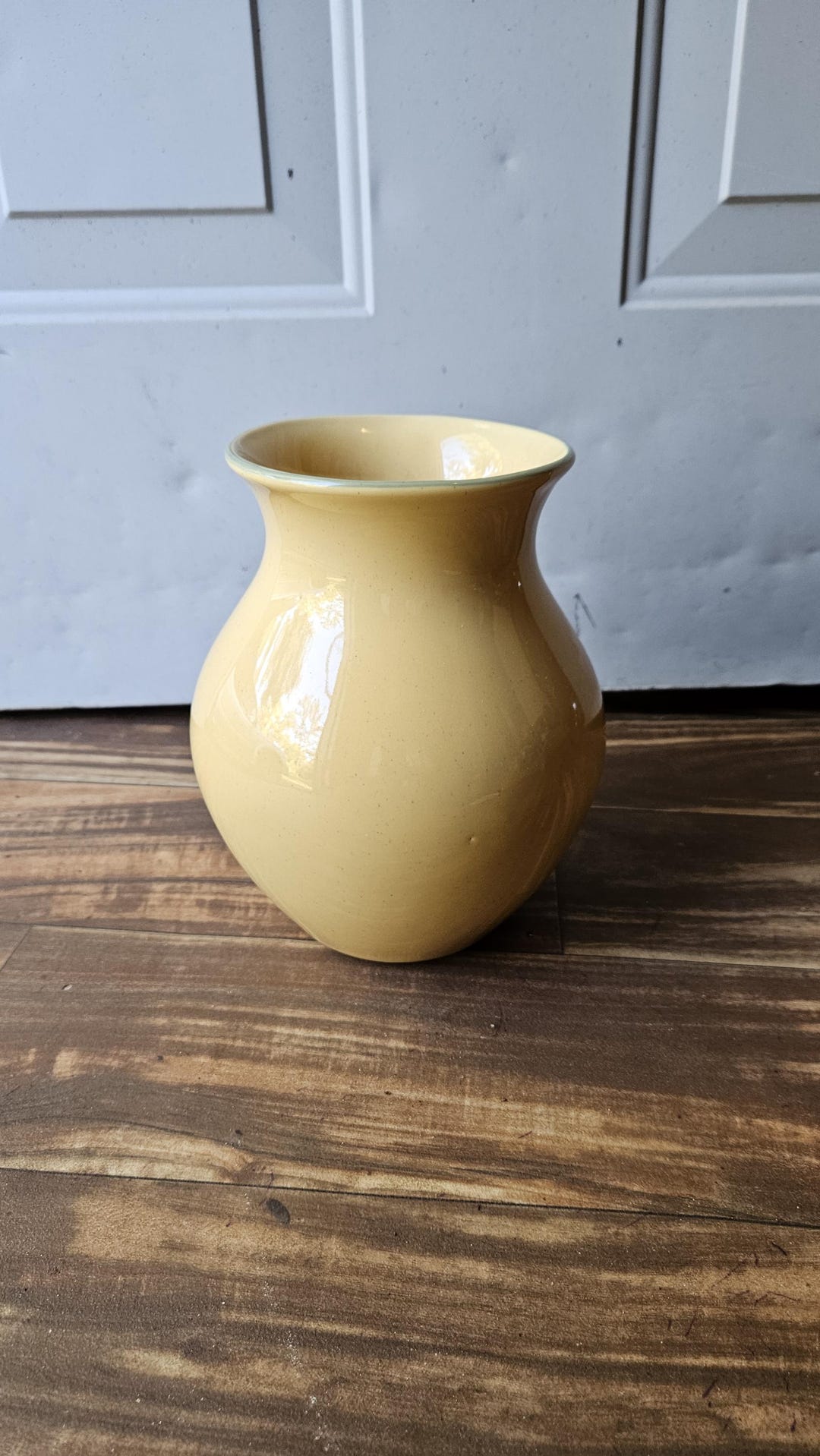 Longaberger Pottery Vase, Falling Leaves, 2001 Vintage Made in USA, Bin ...