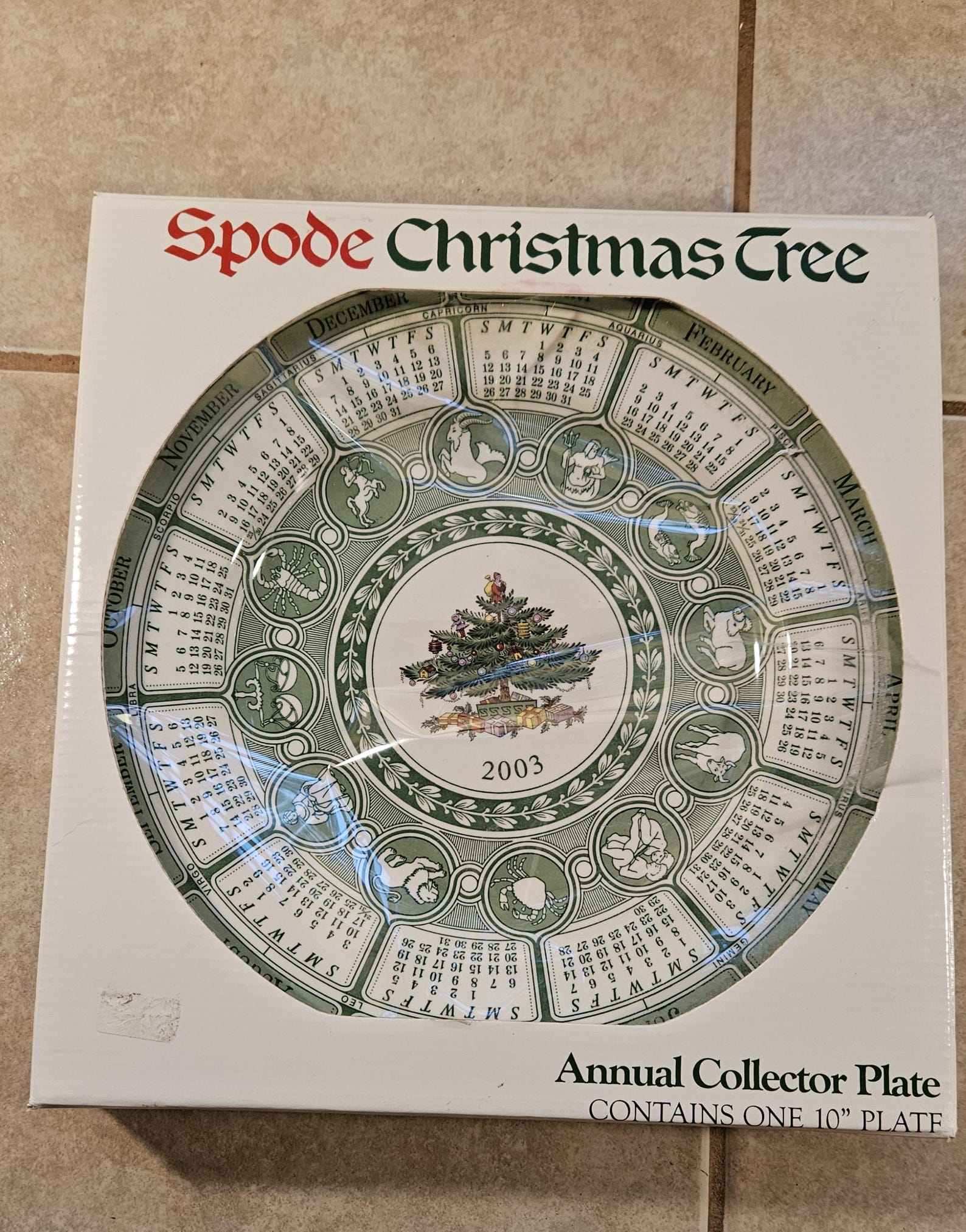 2003 Spode Christmas Tree Annual Collector Plate, Collectible, Gift ...