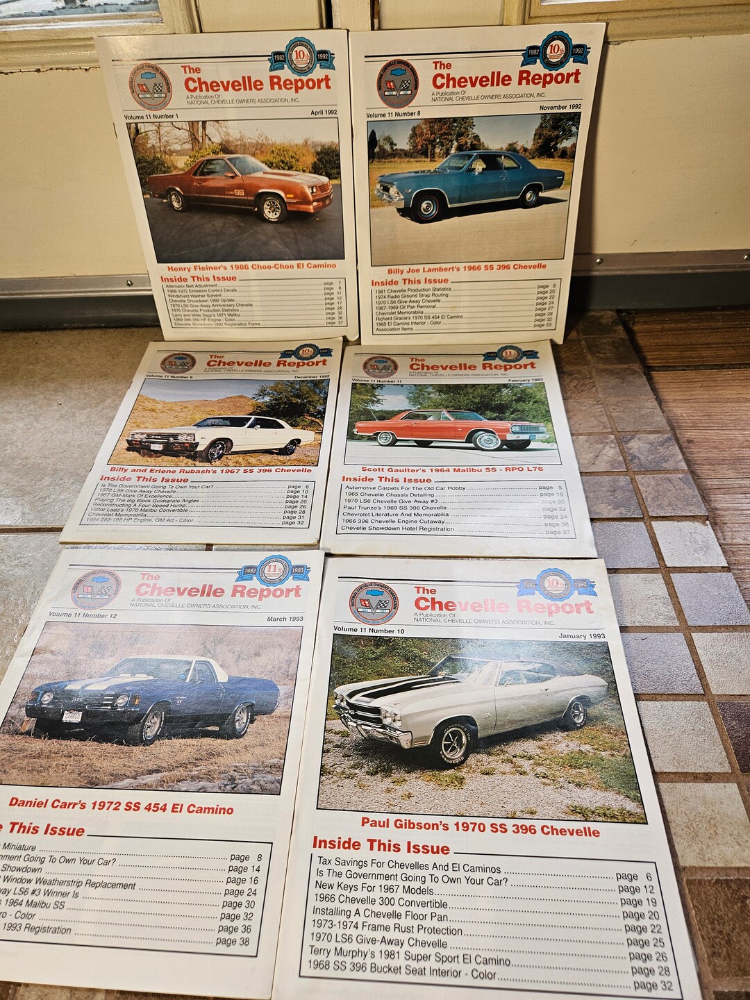 Classic Muscle Cars - the Chevelle Report Magazines 1992-1993 Volume 11 ...