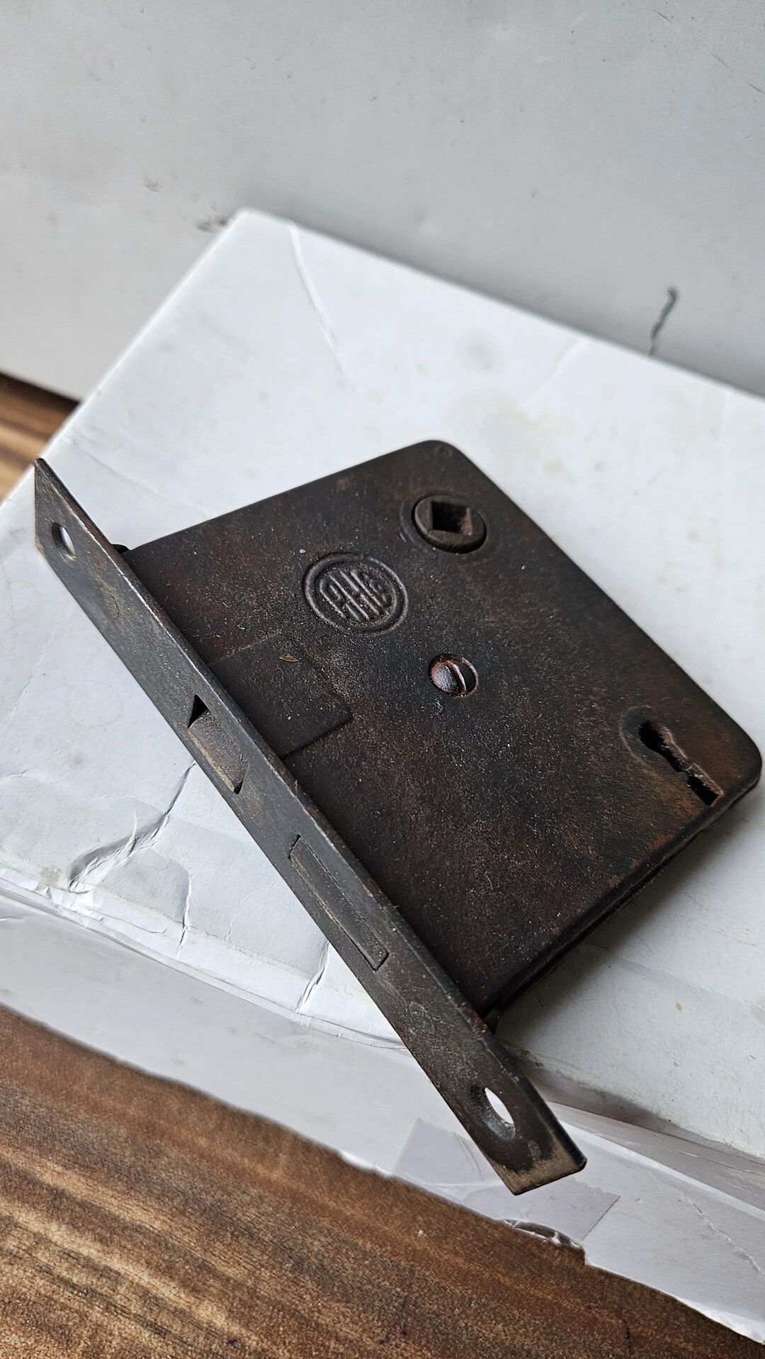 Cast Iron Lock Keyhole Face Plate Lock No Key Iron Lock - Etsy