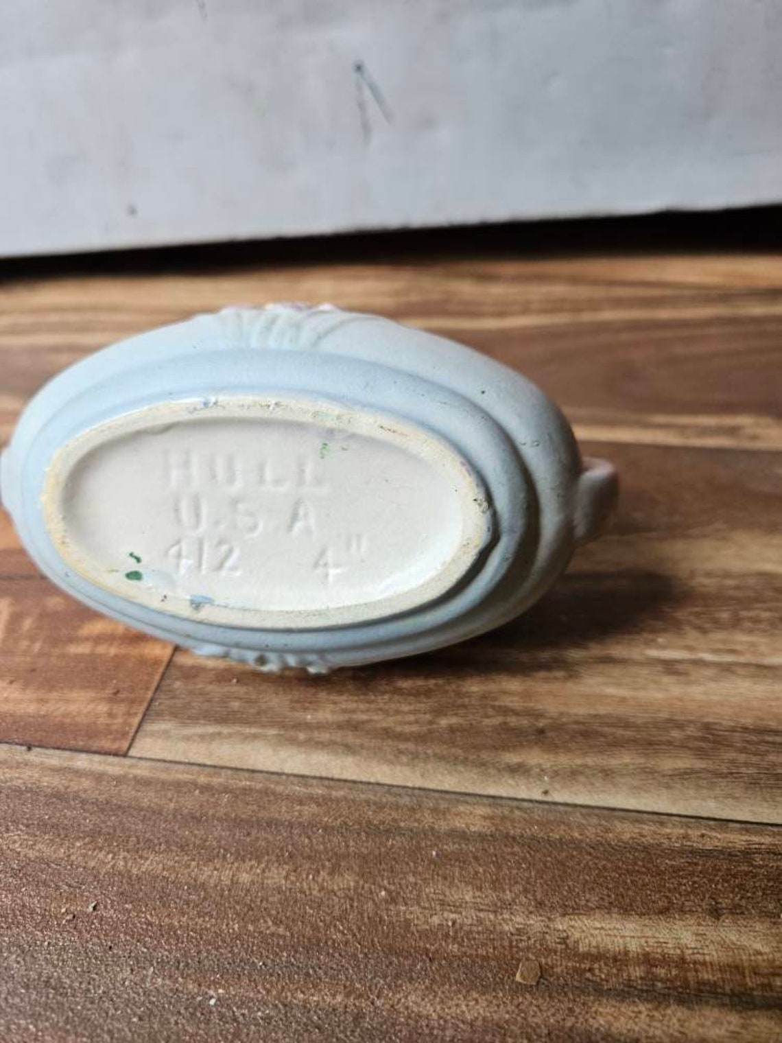 Vintage Hull Pottery, Floral Dish Holder, Pink and Blue - Etsy