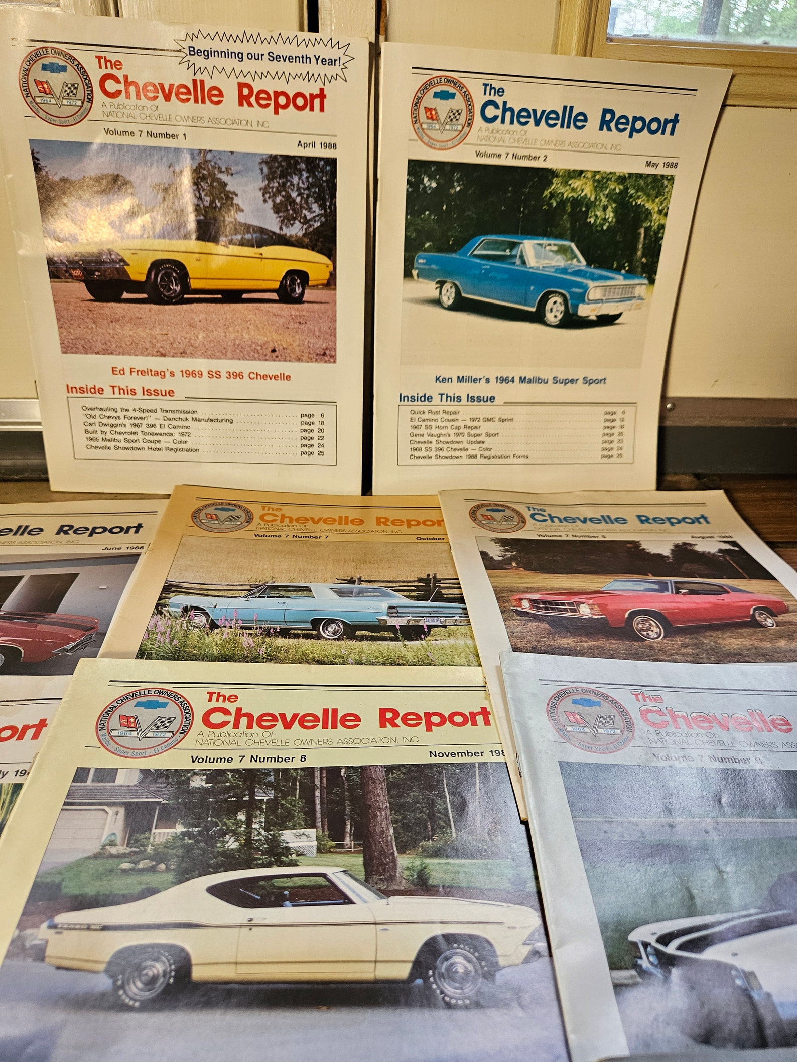 Classic Muscle Cars - the Chevelle Report Magazines 1988-1989 Volume 7 ...