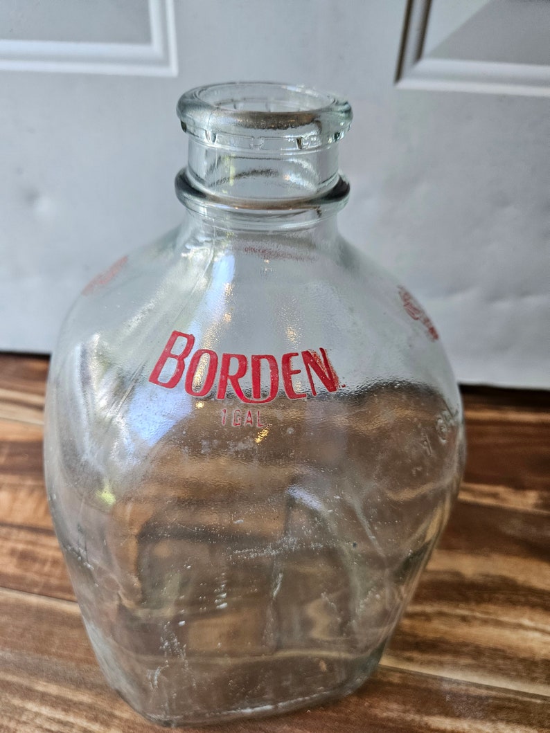 Vintage Bordens Elsie Cow Gallon Milk Jug, Square Bottle - Etsy