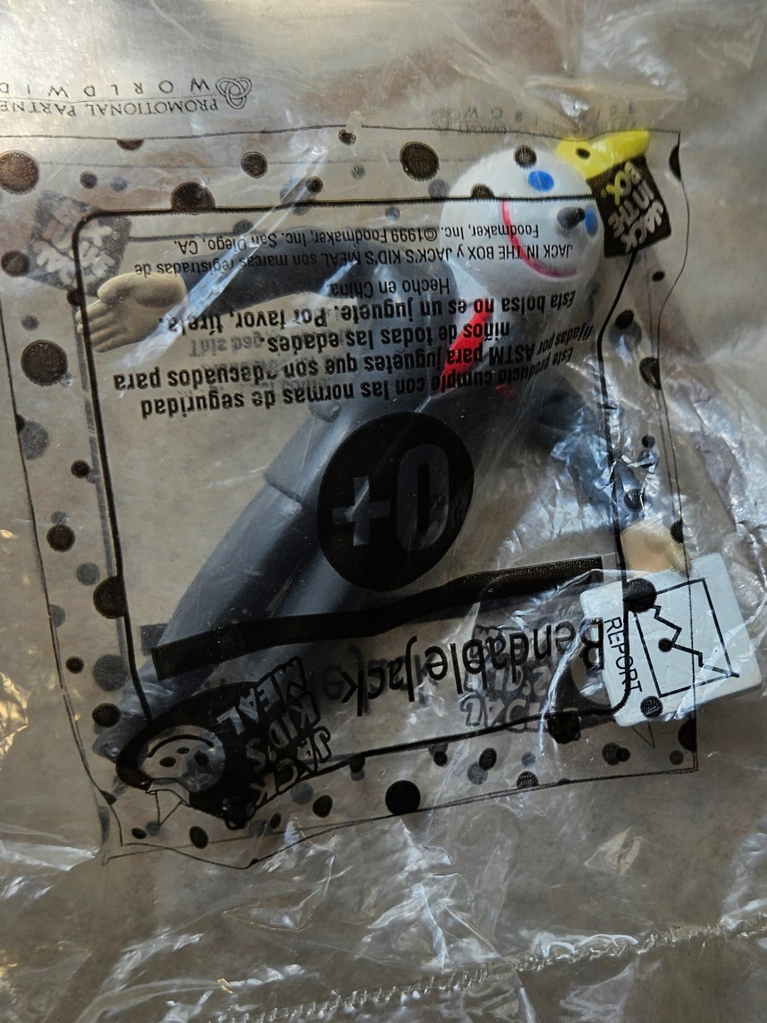 1999 Jack in the Box Bendable Jack in Sealed Package, Figurine ...