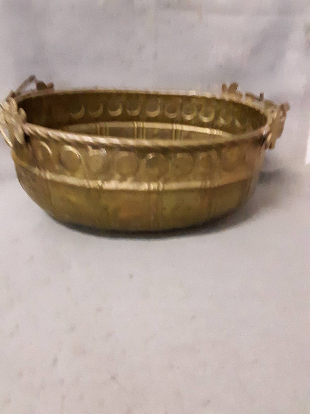 Brass Large Brass Pot Planter Oblong Brass Pot Holder Planter - Etsy