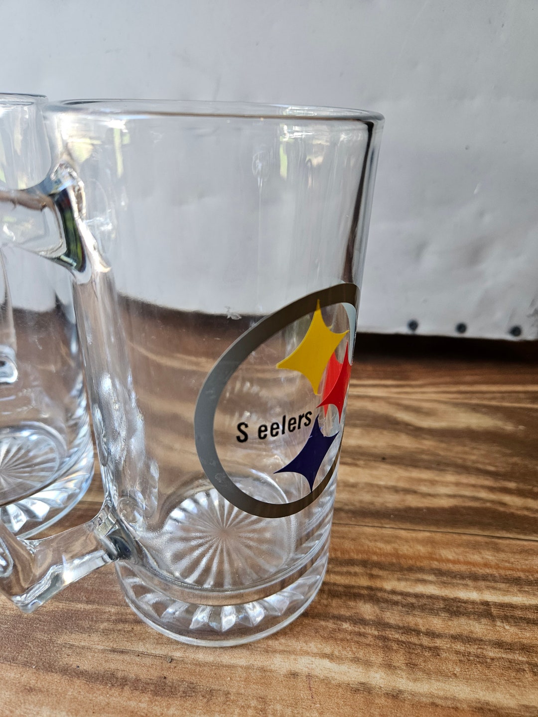 Pittsburgh Steelers NFL Heavy Glass Beer Mugs - Etsy