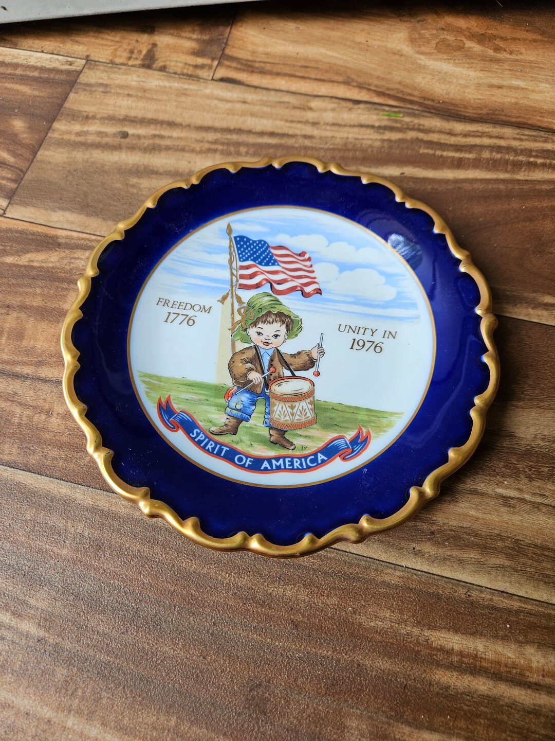 Lindner Kuwps Bavaria China Plate, Spirit of America 1776-1976 - Etsy