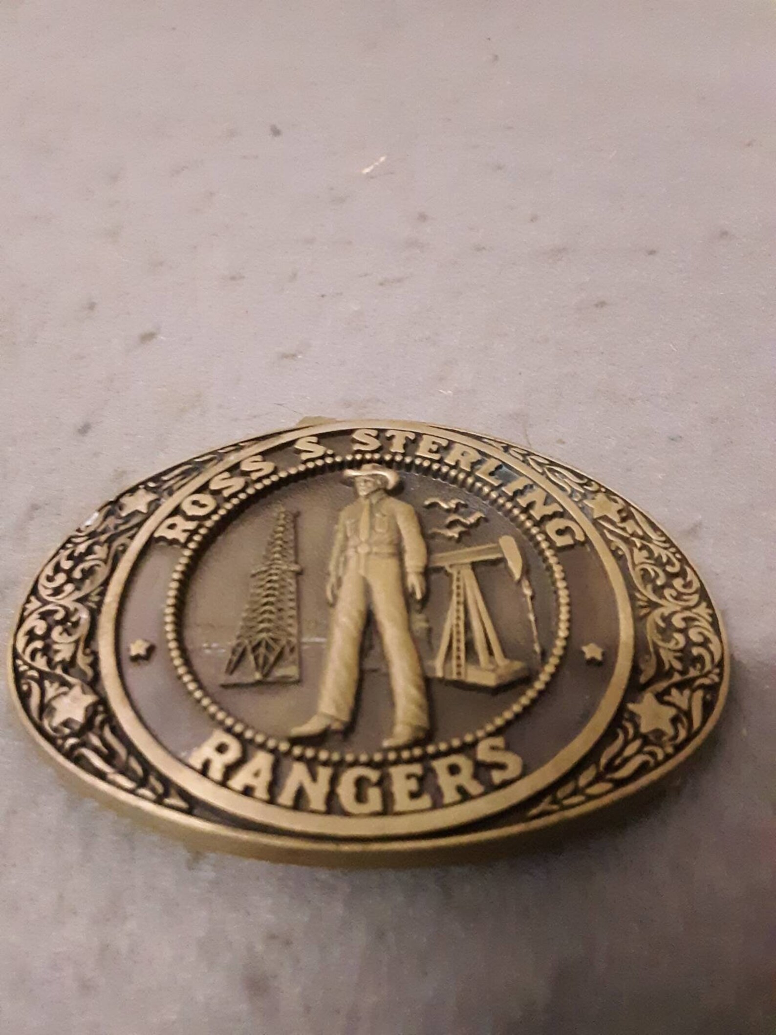 Ross S. Sterling Rangers Solid Brass Belt Buckle | Etsy