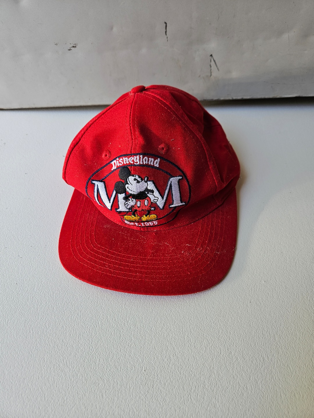 Disneyland MM ,mickey Mouse Red Hat Est. 1955 Mickey Inc. Hat Baseball ...