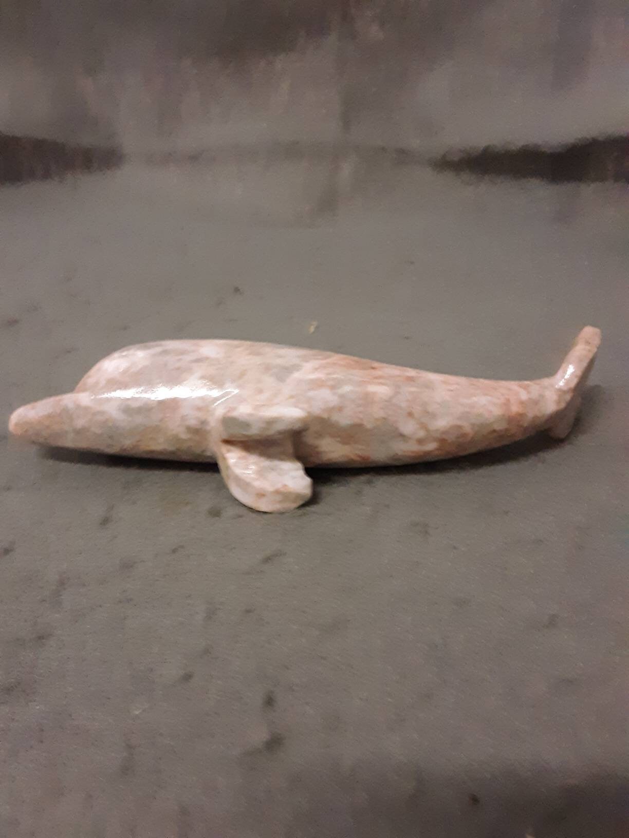 Dolphin Marble Look Stone Carved Dolphin Figurine | Etsy