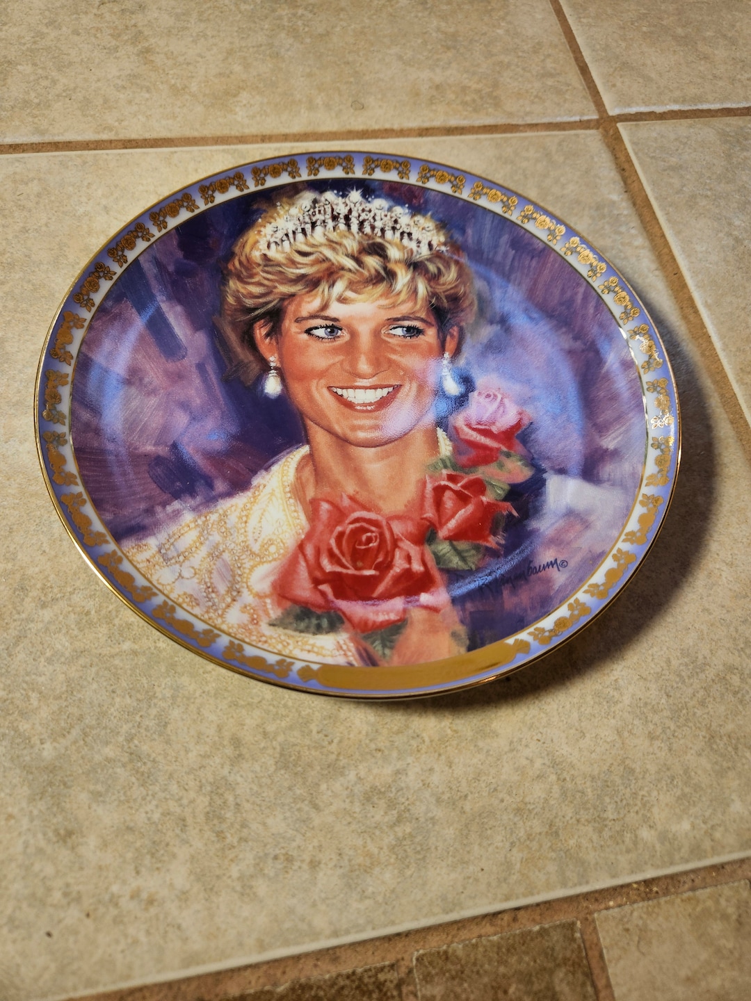 Princess Diana England's Rose Plate, 1997 Limited Edition - Etsy