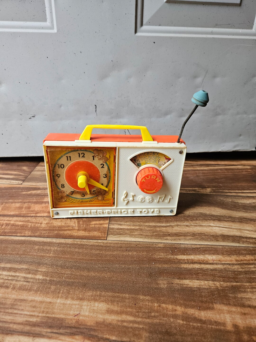Vintage 1970s Fisher Price Clock Radio Toy With Music Box - Etsy