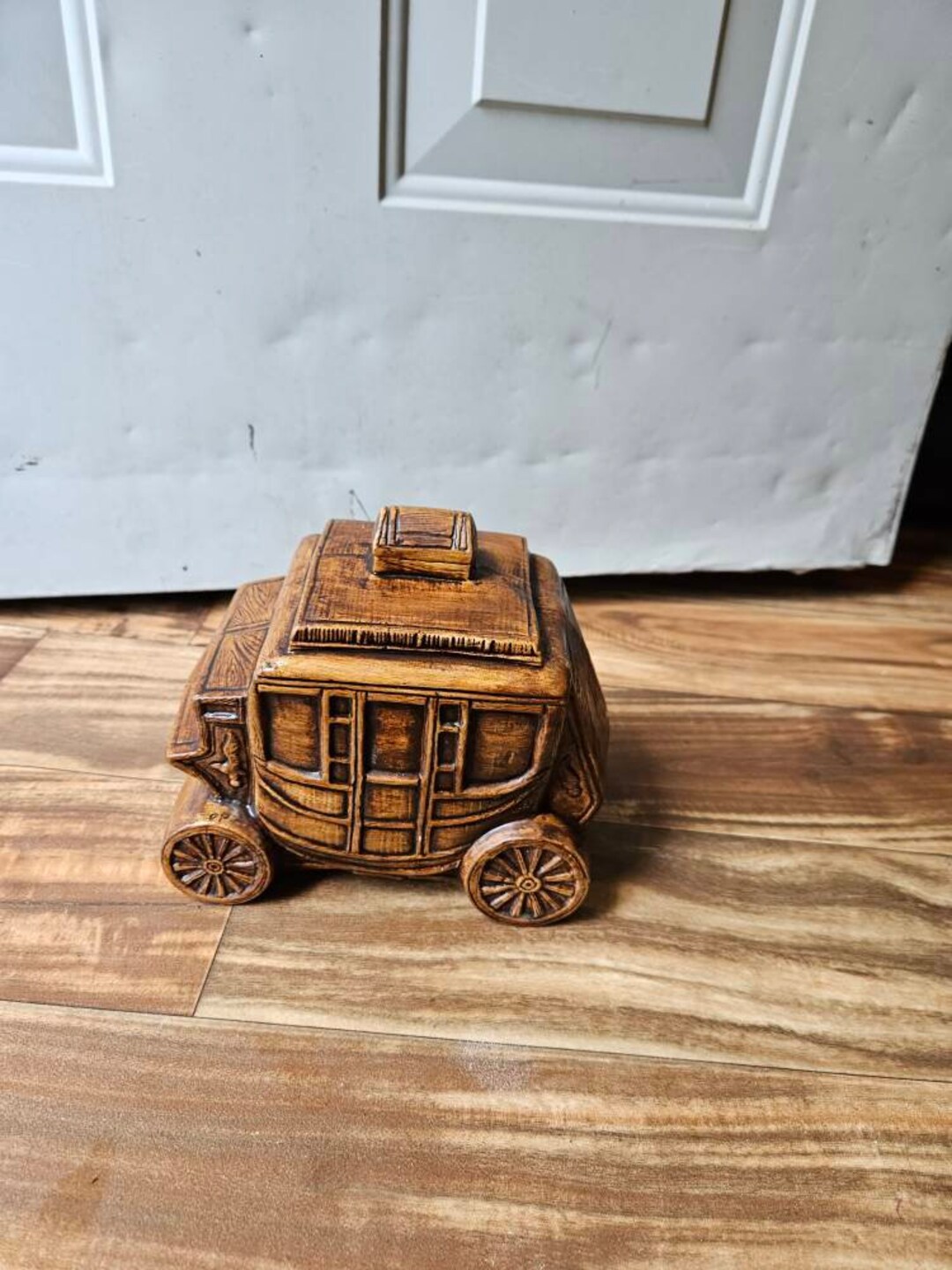 Stage Coach Ceramic Coin Bank Treasure Craft USA Stage Coach Coin Bank ...