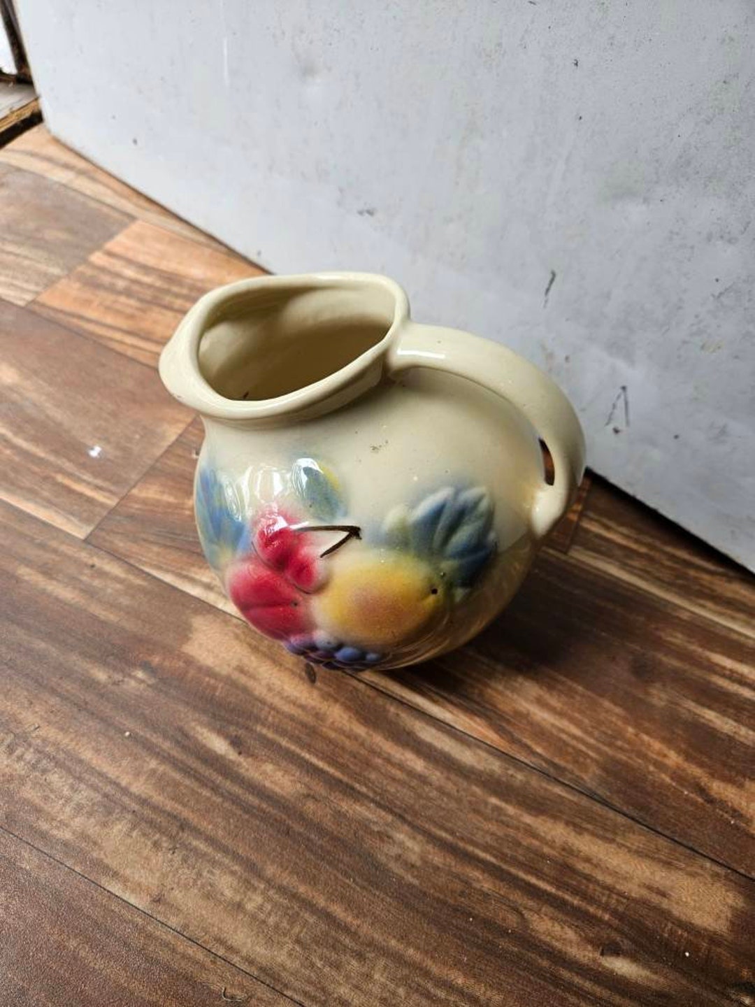 Shawnee USA Pottery Fruit Pitcher No. 80 Ball Pitcher With Ice Lip ...