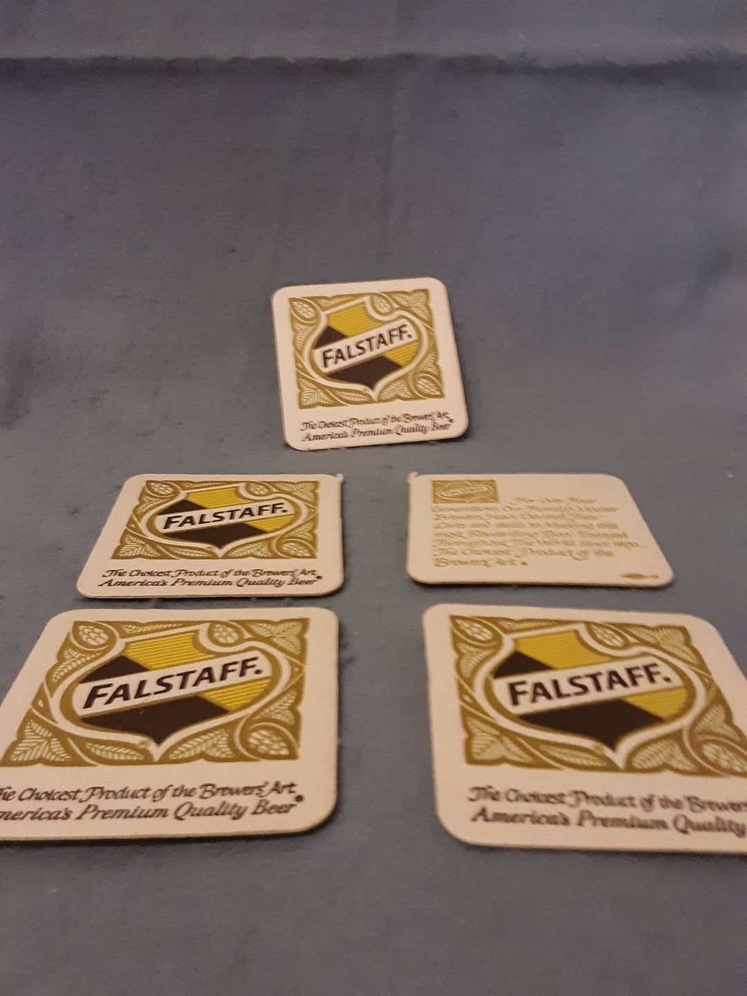 Falstaff Beer Paperboard Double Sided Falstaff Beer Coasters - Etsy