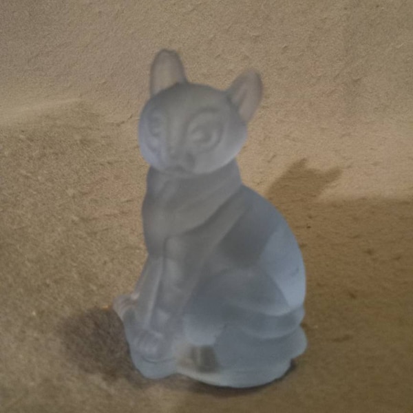 Glass Cat Figurine - Etsy