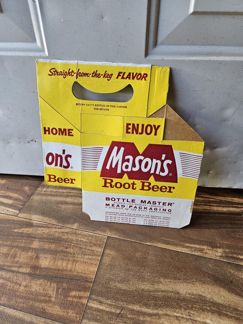 Mason's Root Beer 6 Pack Soda Water Paper Carton Enjoy Mason's Root ...