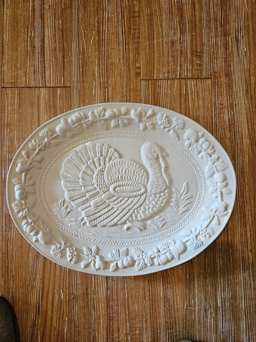 Large Turkey Platter Vintage Platter Ceramic Turkey Platter Made in ...