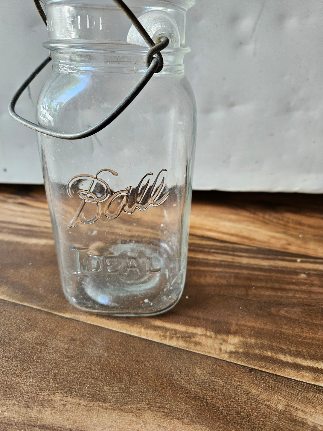 Ball Ideal Canning Jar Square With Wire Bail Canning Jar - Etsy
