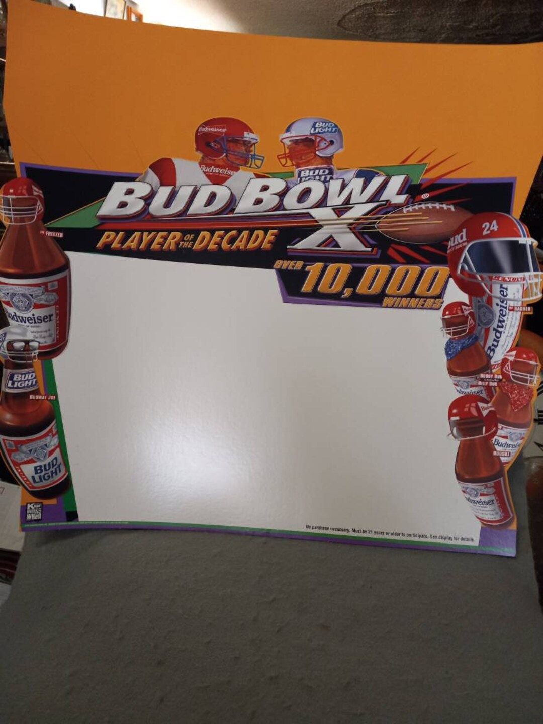 Budweiser Bud Bowl X Player of the Decade Poster - Etsy
