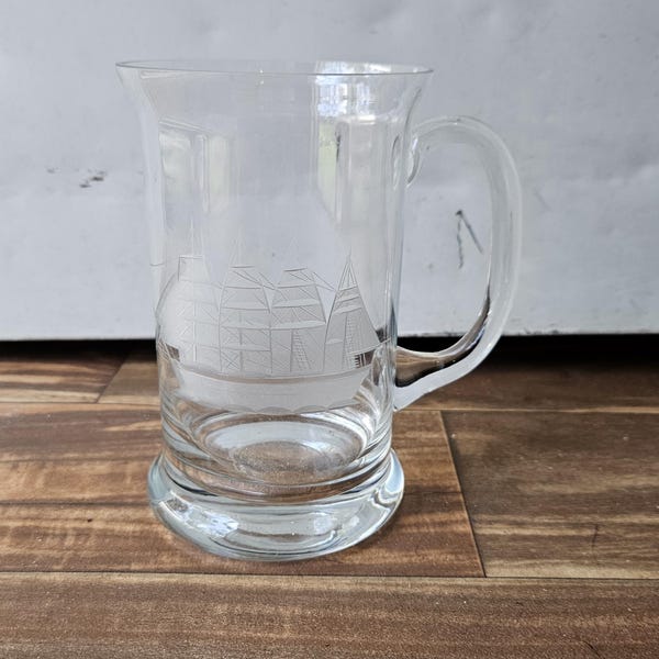 Clipper Ship Beer Glass - Etsy