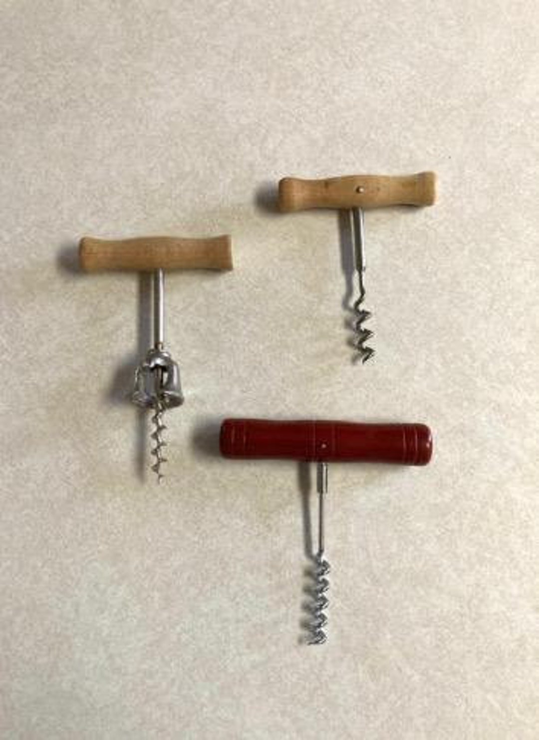 Wooden Handle Corkscrews Bottle Openers. Barware, Wine Lovers ...